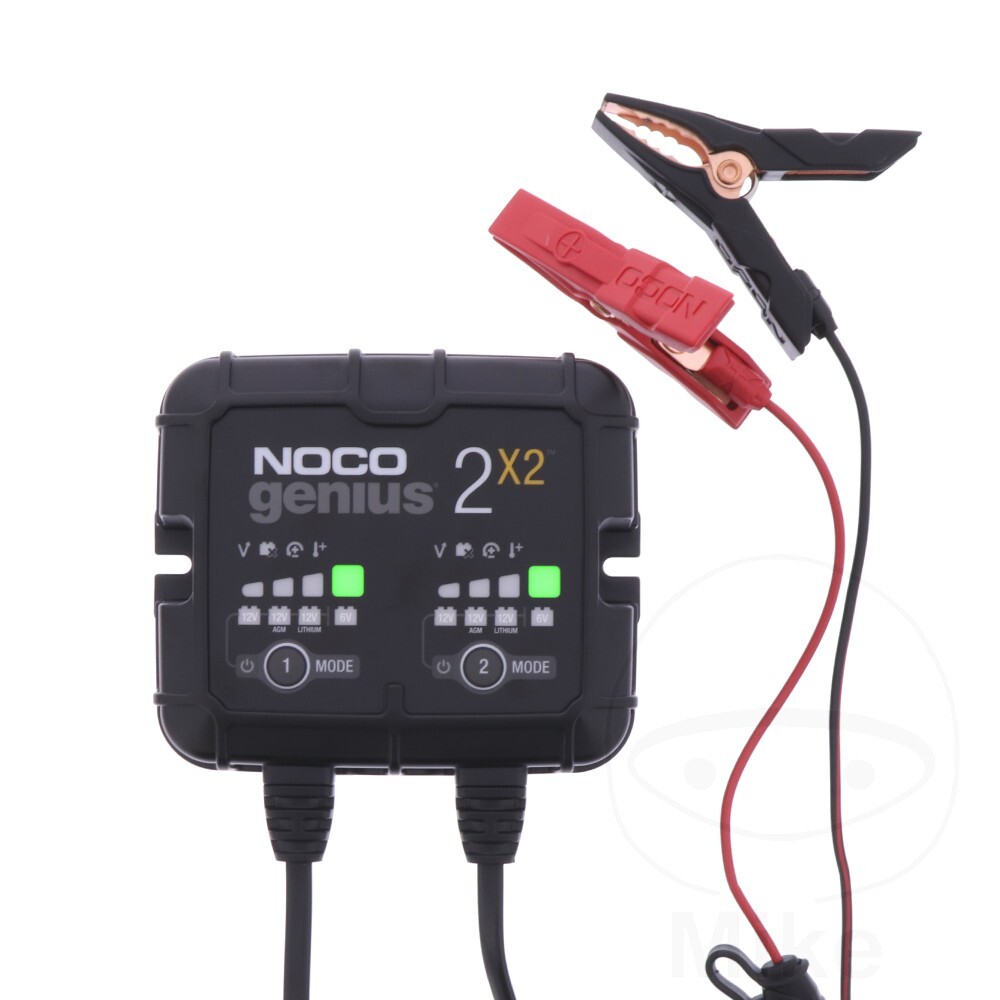 NOCO GENIUS2X2 2-Bank 4-Amp Smart Battery Charger - Black for sale online | eBay