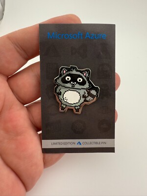 Microsoft Azure Bit The Racoon Pin - Limited Edition - Pinnacle Designs ...