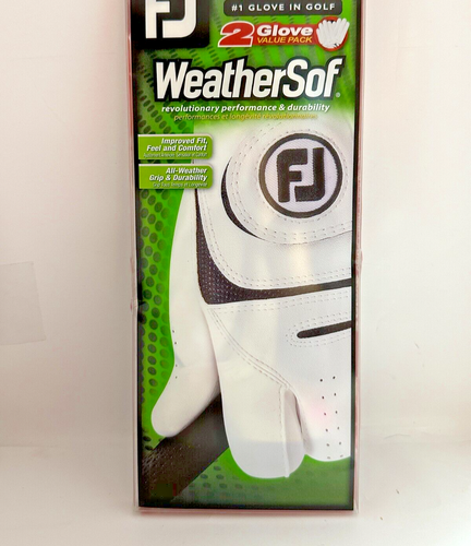 (2-Pack) Foot Joy FJ WeatherSof MEN'S REGULAR *CHOOSE SIZE* Golf Gloves | eBay