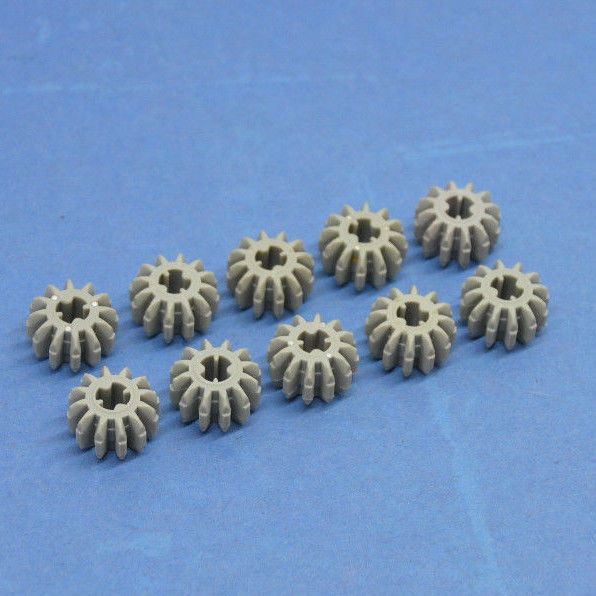 LEGO 10 x Technik Zahnrad althell grau 12 Zähne oldgrey technic ...