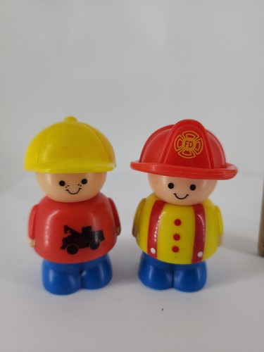 Vintage 90s Shelcore Toys Tow Truck Driver Fireman Set 2 Play Figures ...