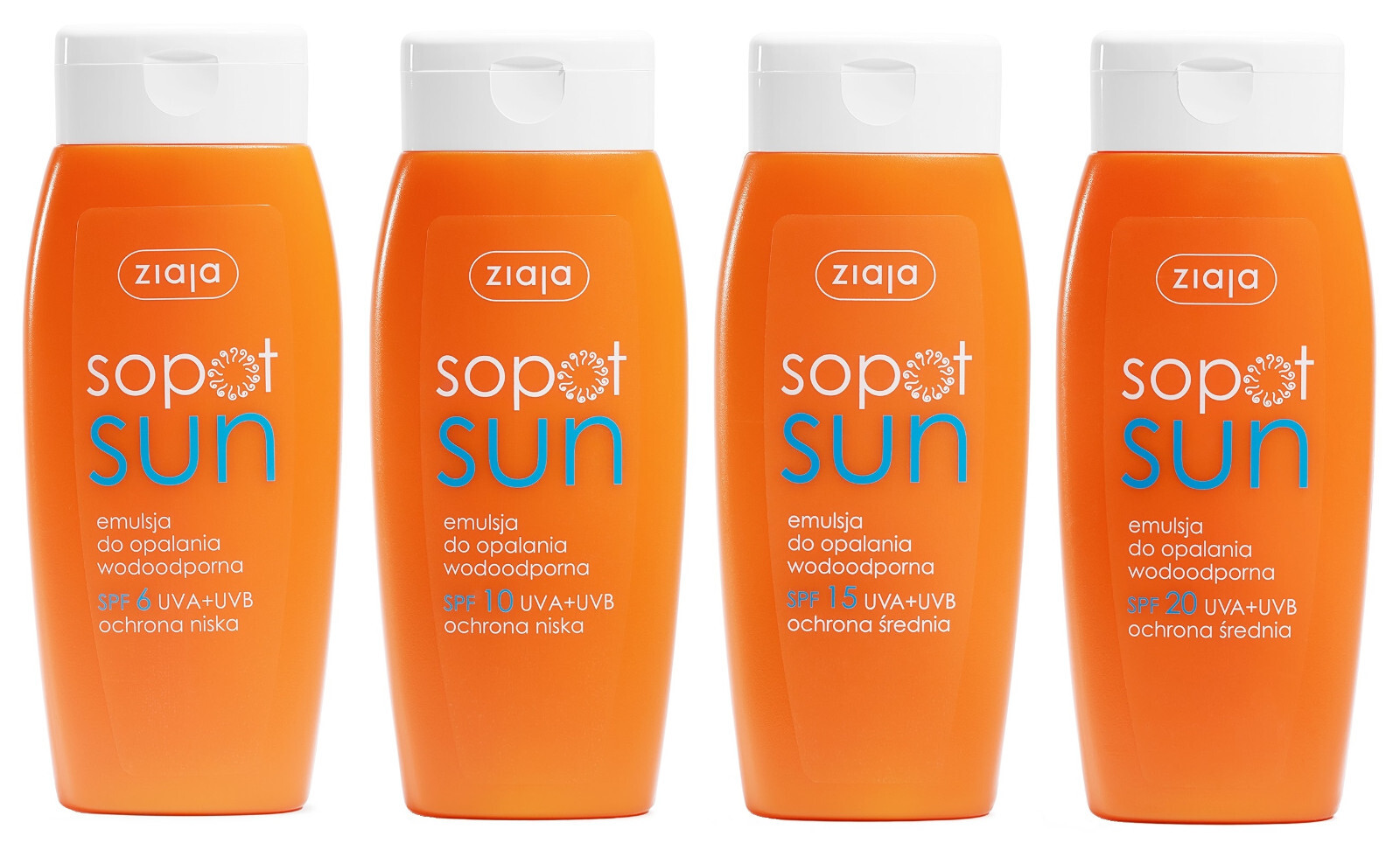 ZIAJA SOPOT SUN SUNSCREEN LOTION UVA+UVB WATER-RESISTANT SPF6/SPF15 ...