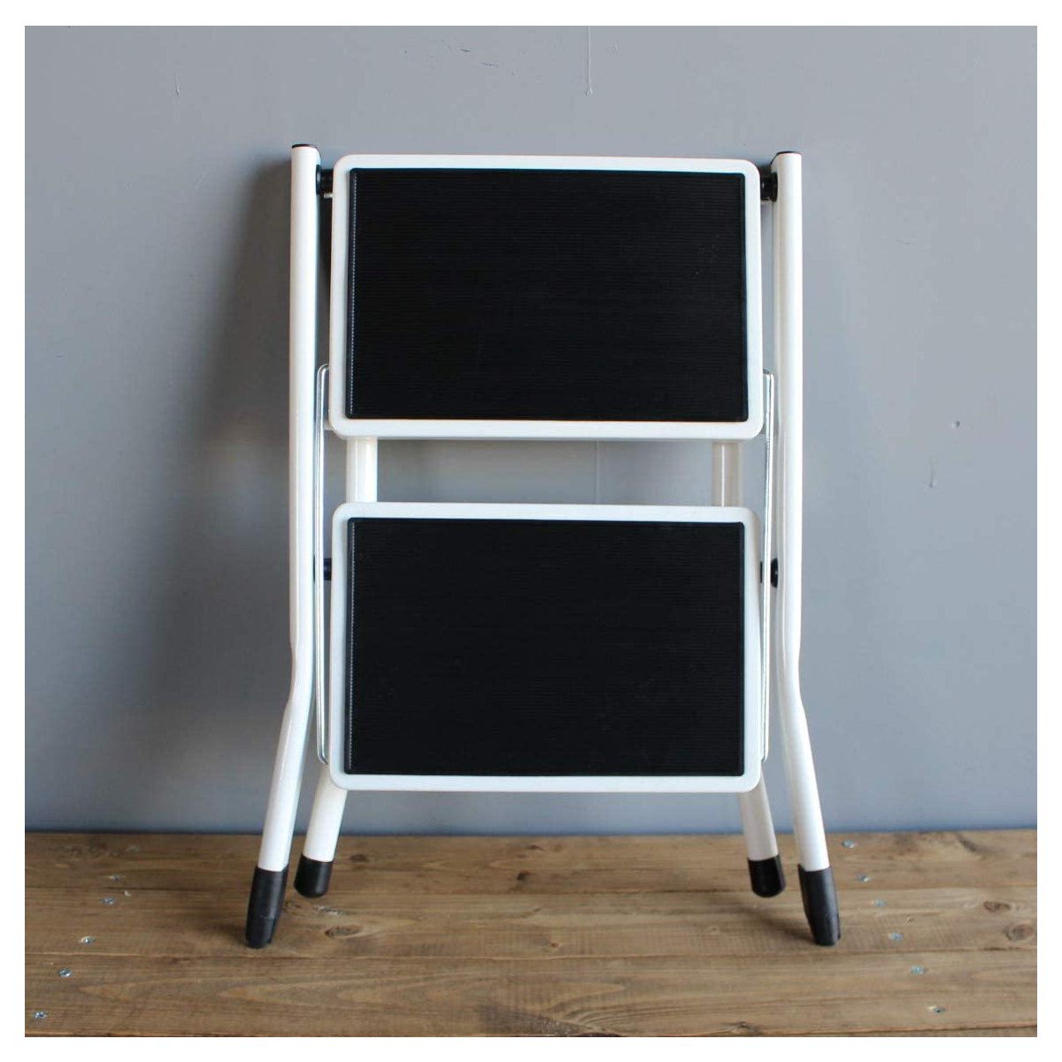 Folding Step Stool White 2-steps Home ladder PC-334WH Azumaya F'Kolme ...