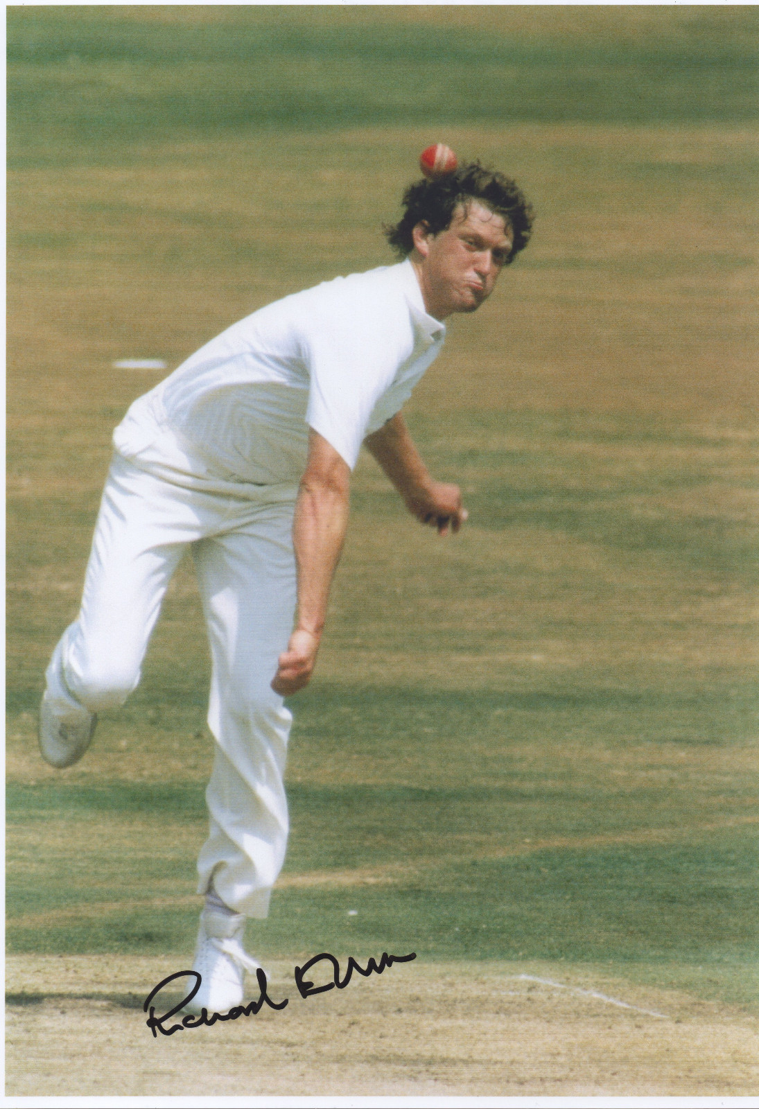 RICHARD ELLISON - Signed 12x8 Photograph - SPORT - ENGLAND CRICKET | eBay