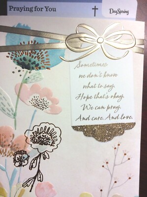 DAYSPRING SYMPATHY Card, W/Religious message,for Friends Family, 15 ...