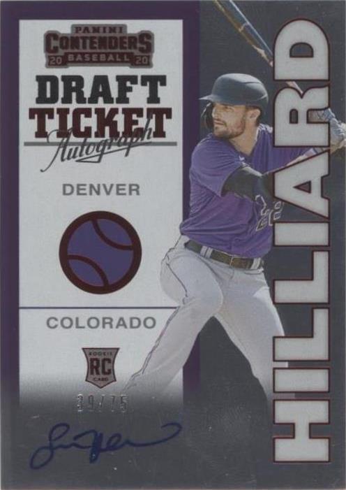 2020 Panini Contenders - Retro 1998 Rookie Ticket Sam Hilliard #98RT-SH ...