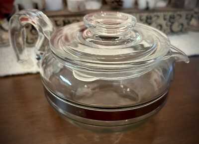 Vintage Pyrex Teapot 8446 B w/ Glass LidFlameware 6 Cup Tea Pot | eBay