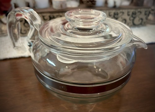 Vintage Pyrex Teapot 8446 B w/ Glass LidFlameware 6 Cup Tea Pot | eBay