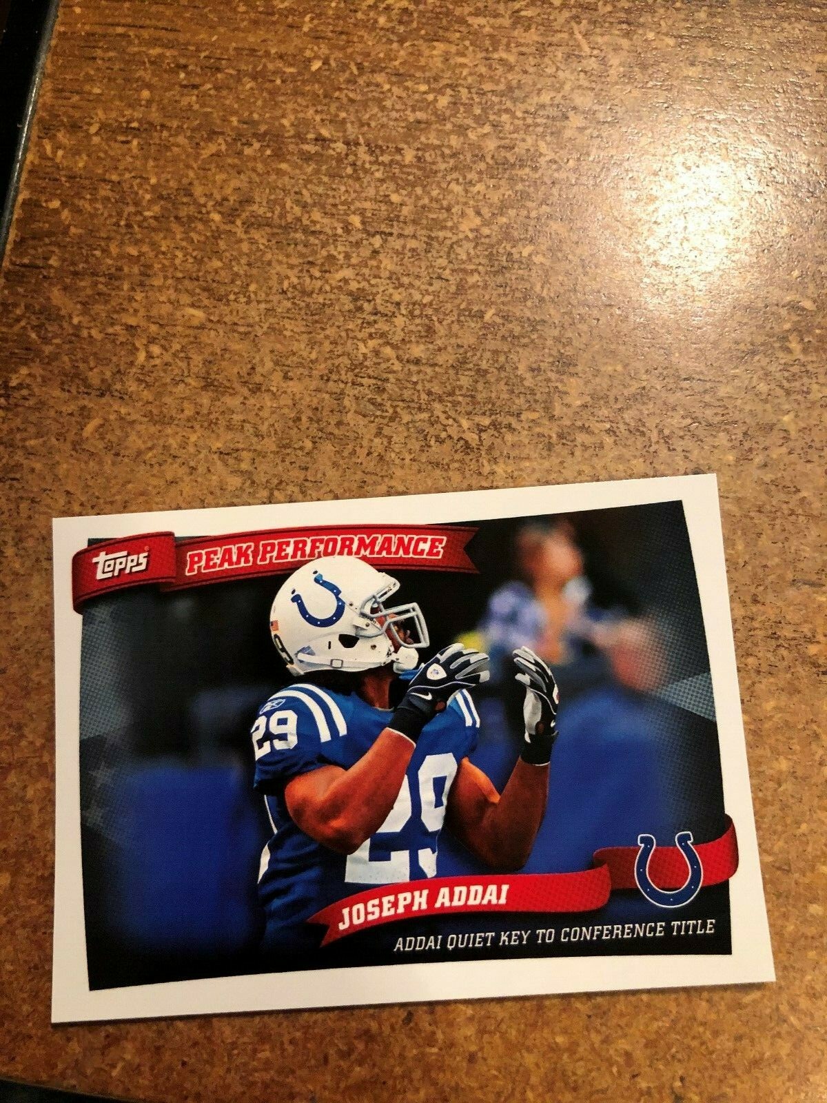 2010 Topps Football Peak Performance # PP19 Joseph Addai | eBay