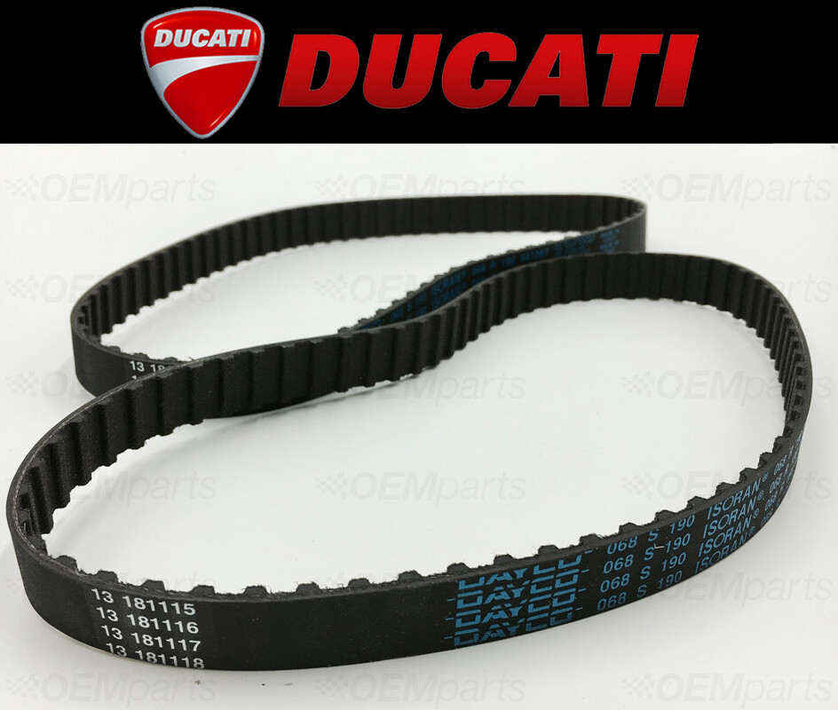 Set of (2) Camshaft SQUARE Timing Belts Ducati 400/600/750 (See Fitment ...