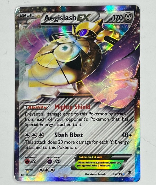 Pokémon TCG Aegislash-EX Phantom Forces 65/119 Holo Holo Rare EX for ...