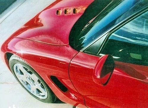 1997-2004 C5 Corvette Custom Hi Rise Vented Hood ACI Fiberglass New ...