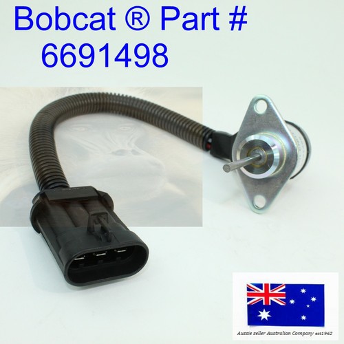 fits Bobcat Fuel Shut Off Solenoid Flame Out 6691498 E35 E37 E42 E45 ...