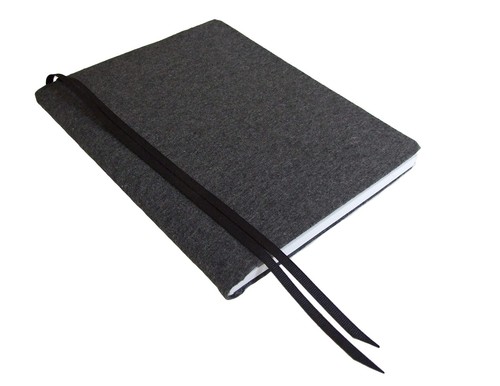 DARK GREY HEATHER Composition Notebook Journal Cover Refillable ...