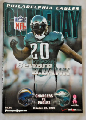 Oct 23 2005 Gameday Program Philadelphia Eagles San Diego Chargers ...