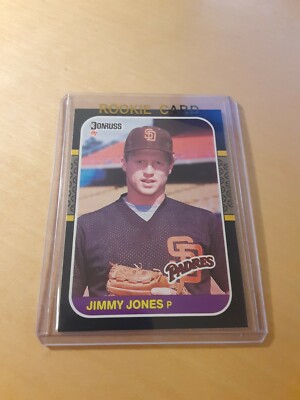 1987 Donruss #557 JIMMY JONES San Diego Padres ROOKIE Baseball Card, SP ...