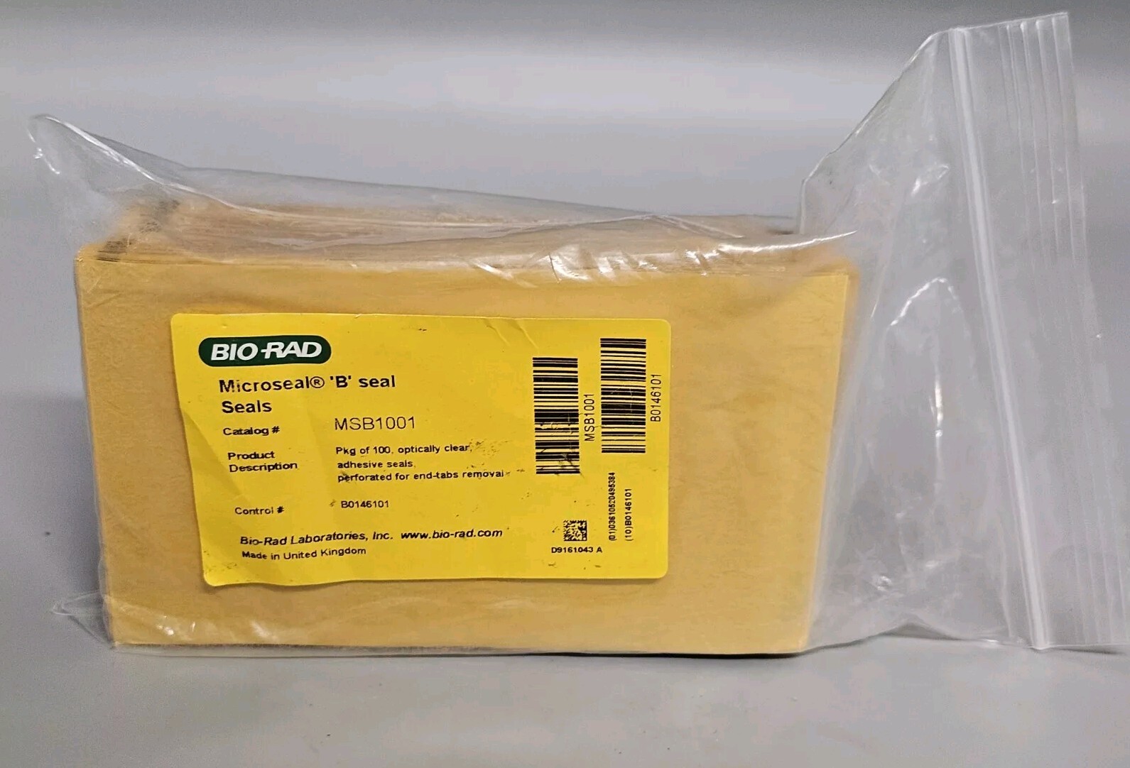 Bio-Rad MSB1001 Microseal B Seal Seals - 100/pack for sale online | eBay