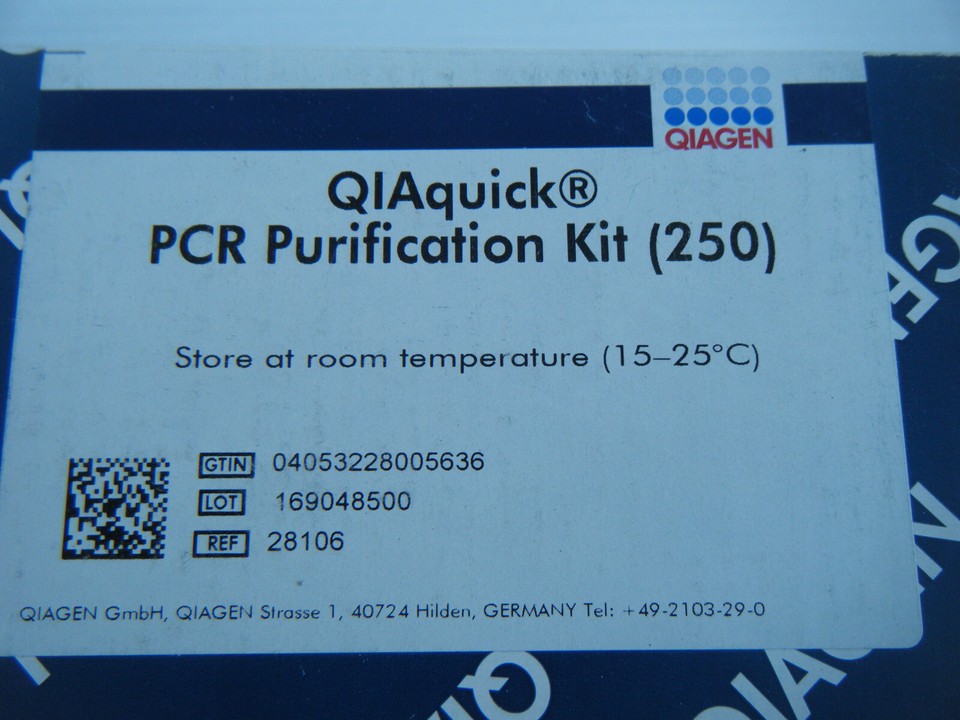 2 Qiagen Qiaquick PCR Purification Kit (partial). #28106. Spin Columns ...
