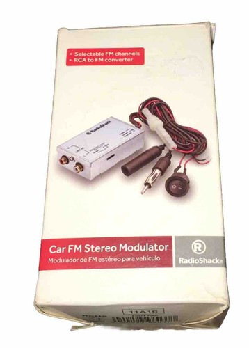 RadioShack Car FM Stereo Modulator #1201782 RCA to FM Converter( Fm ...