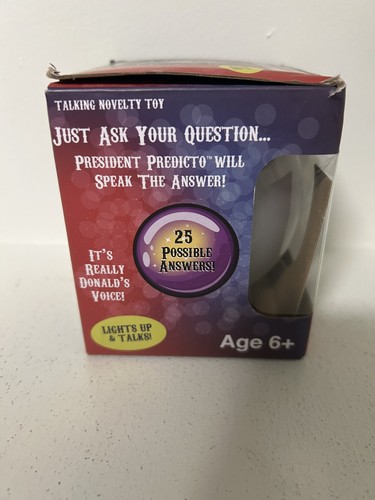 Talking President Predicto Donald Trump Fortune Teller Ball A3 for sale ...