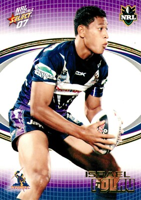 2007 MELBOURNE STORM NRL Premiers Card ISRAEL FOLAU Rookie | eBay