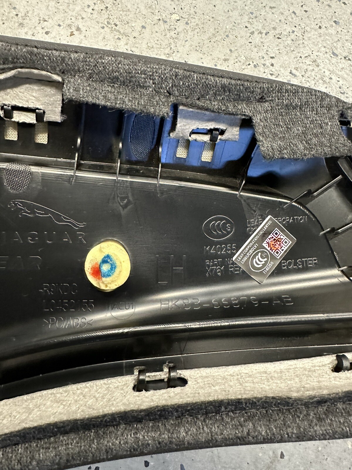 2018-2021 RANGE ROVER VELAR L560 REAR LEFT SEAT BOLSTER TRIM COVER ...