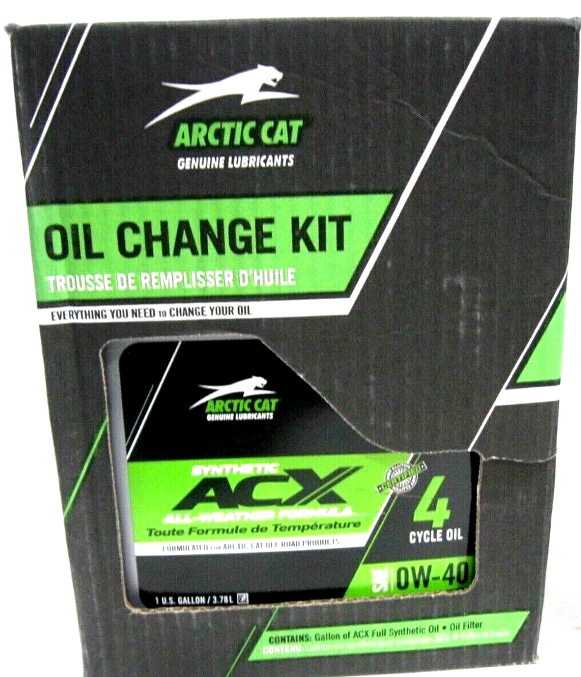 Arctic Cat Oil Change Kit 0W-40 ACX Synthetic Wildcat Prowler Alterra ...