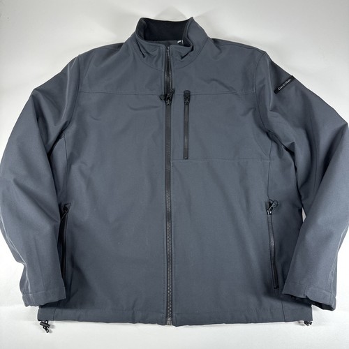 Calvin Klein Men's Large Sherpa Lined Classic Soft Shell Jacket Black ...