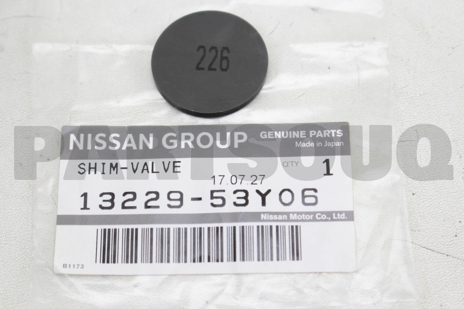 1322953Y06 Genuine Nissan SHIM-VALVE 13229-53Y06 | eBay