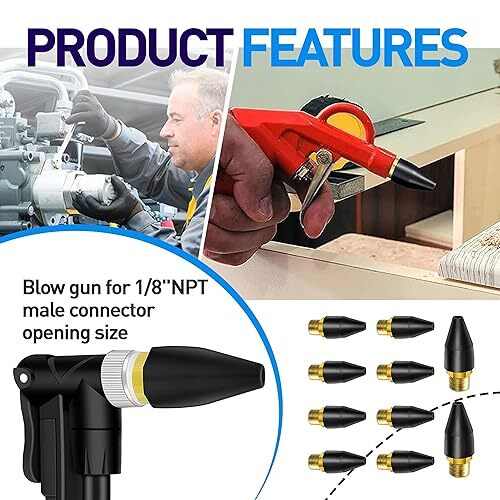 10 Pack Rubber Air Tool for Air Nozzle Tip Blow Gun Air Tool Parts | eBay