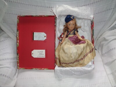 ANTIQUE 1945 VICTORY DOLL-11" COMPOSITION DOLL IN ORIG. CLOTHES-FRAGILE ...