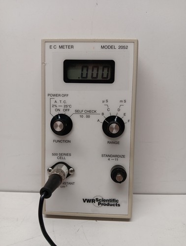 VWR SCIENTIFIC E C METER MODEL 2052 With Probe GENUINE | eBay