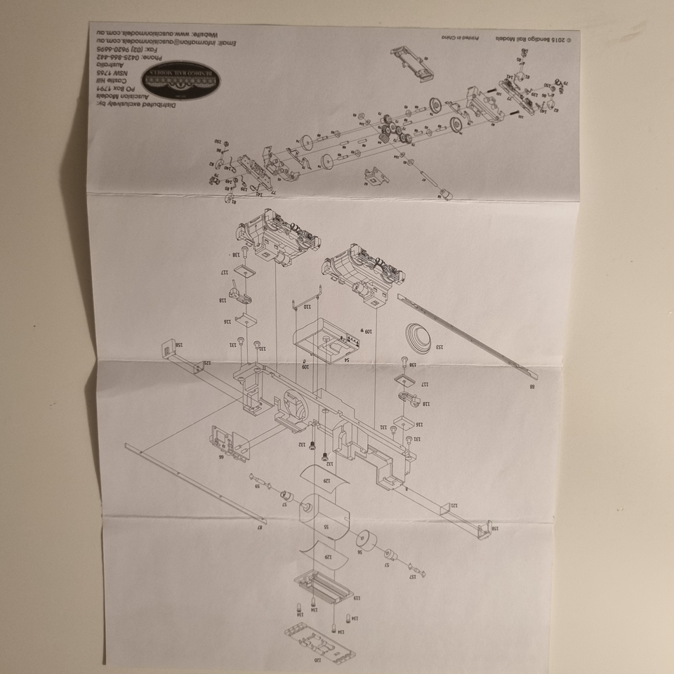 BENDIGO RAIL MODELS VICTORIAN RAILWAYS T CLASS DIESEL LOCO #T333 (BOXED ...