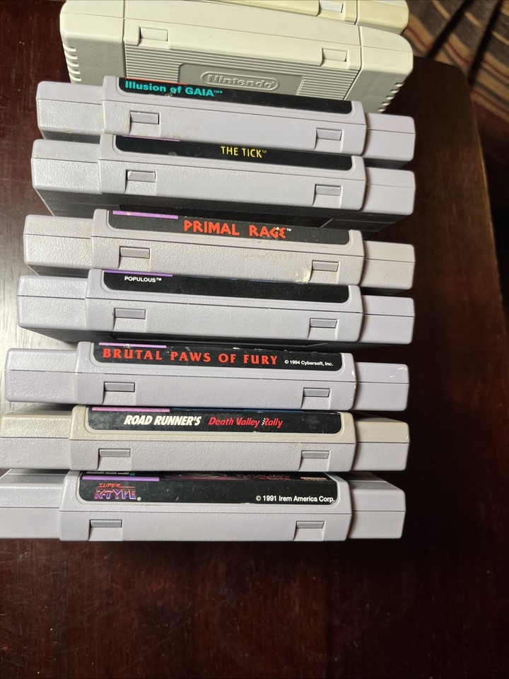 Super Nintendo (SNES) Game Lot of 9 - TESTED Authentic 2 Super Famicom ...