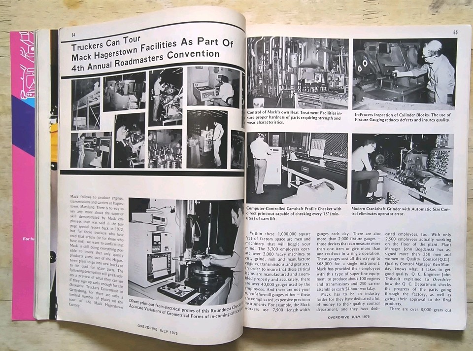 Overdrive Magazine Jul 1975 Truck Semi Advertising Trucker Picture ...