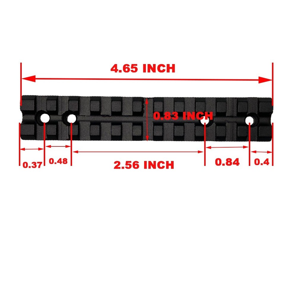 Picatinny Rail Mount for Ruger 10/22 with 1 inch scope rings Mounting ...