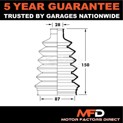 Fits Mitsubishi L200 2.5 TD 3.0 MFD Front Outer CV Joint Boot Set ...