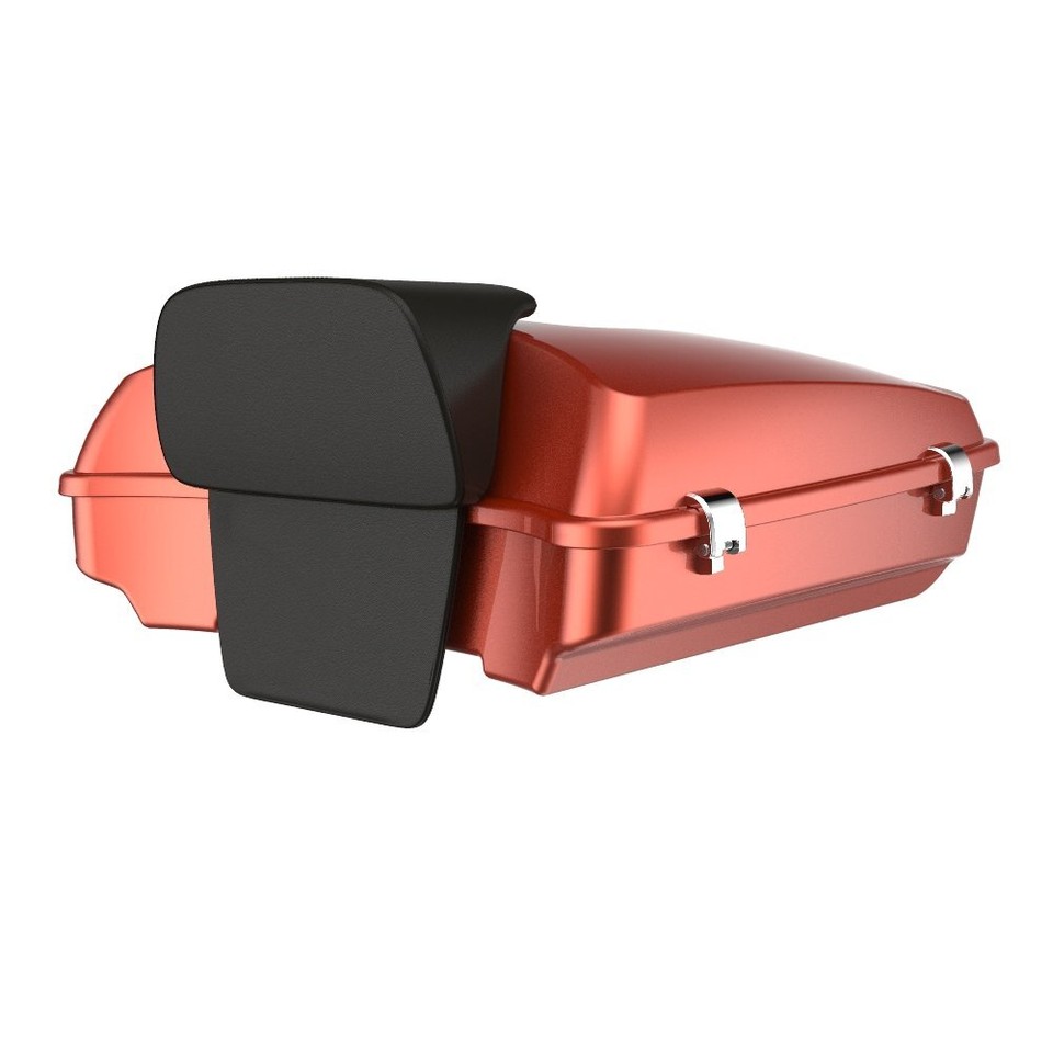 Sedona Orange Razor Tour Pack Pak Trunk Luggage For 97+ Harley Davidson ...