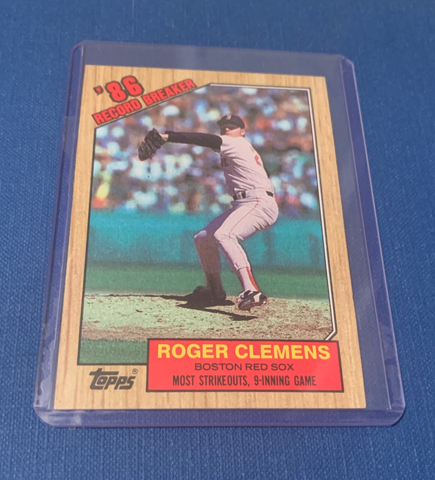 roger clemens 1987 record breaker 86 topps "error" card | eBay