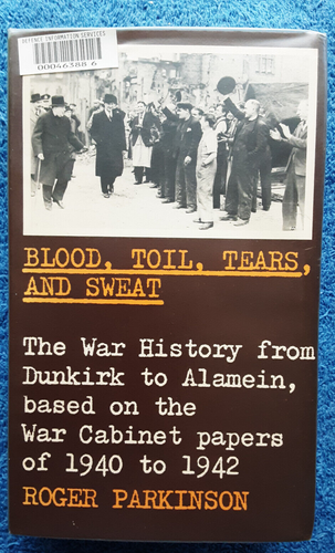 Blood, Toil, Tears and Sweat by Roger Parkinson (HCDJ, 1973, 1st Ed) | eBay