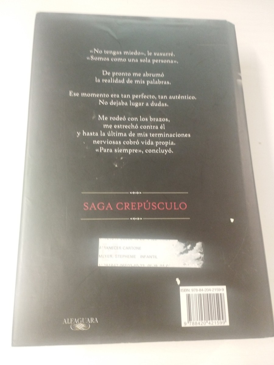 Portada Del Libro Crepusculo Amanecer La Saga Crepúsculo: Amanecer