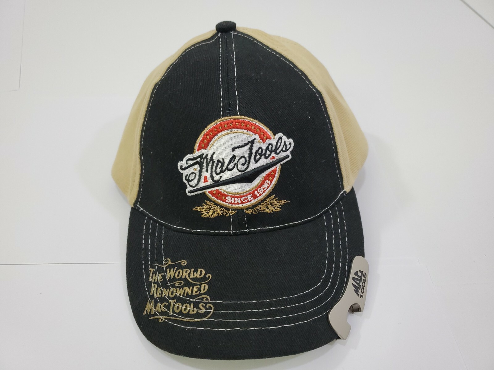 Mac Tools Beer Trucker Hat Front Bill Opener Strap back embroidery | eBay