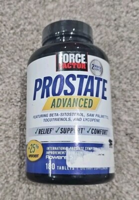 Force Factor Prostate Advanced, Prostate Supplement for Men *LARGER 180 ...
