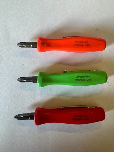 SDDDMIA Snap-On Pocket Screwdriver with reversible bit- multiple color ...