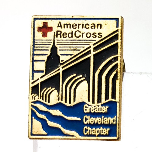 Vintage American Red Cross Pin Pinback Greater Cleveland Ohio Chapter ...