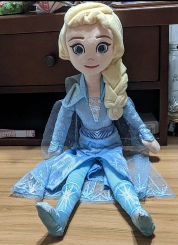 Ty Disney Sparkle Elsa Plush Princess Doll 16" Blue Outfit Frozen 2 ...
