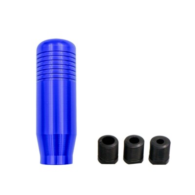 Universal Metal Blue Shifter Car Gear Shift Knob 3pcs adapter A1 | eBay
