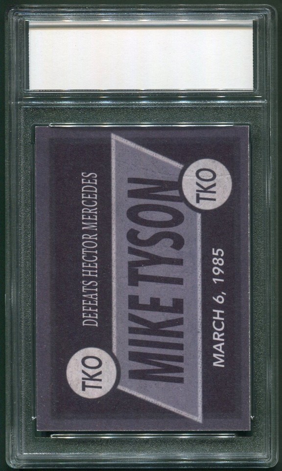 Custom 1985 Mike Tyson Defeats Hector Mercedes Boxing Card | eBay