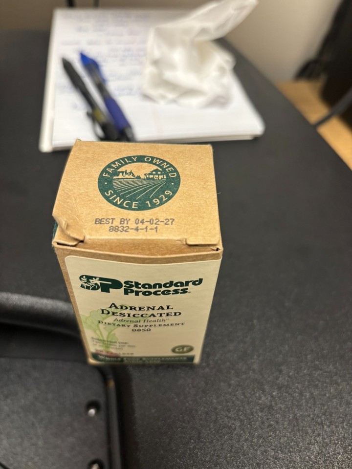 NEW Standard Process Adrenal Desiccated Support for Energy Production ...