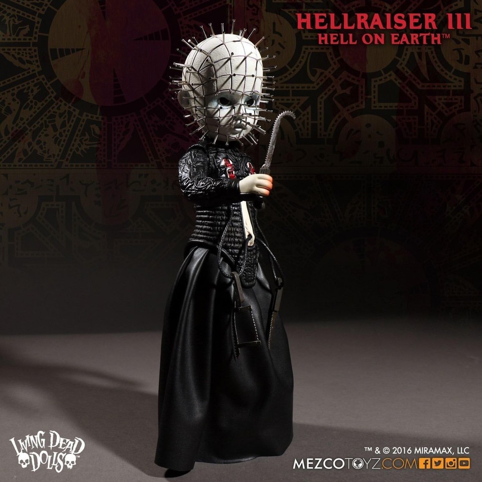 LDD HELLRAISER PINHEAD LIVING DEAD DOLLS Action Figure Doll Mezco RARE ...